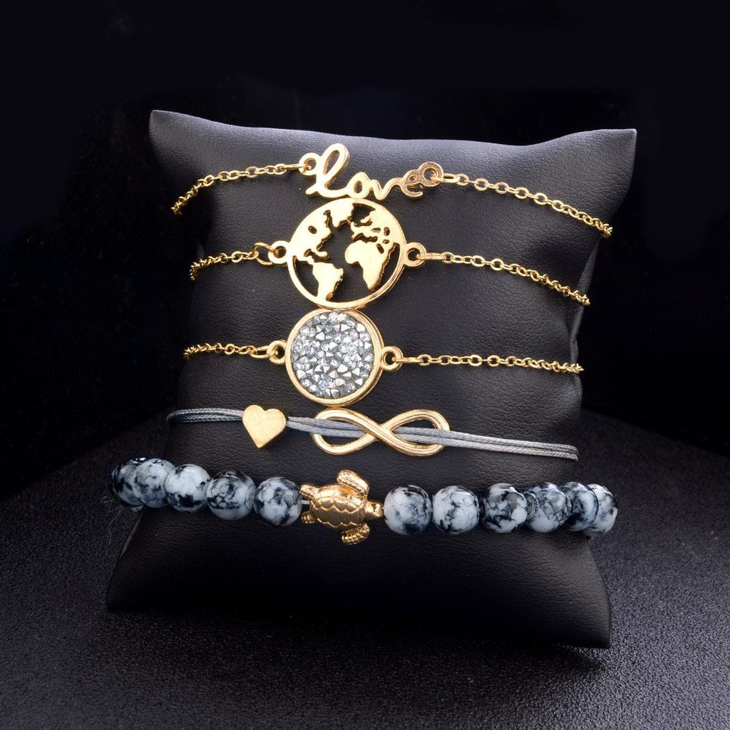 Lot de 5 Bracelets Tendances – Vêtements Femmes